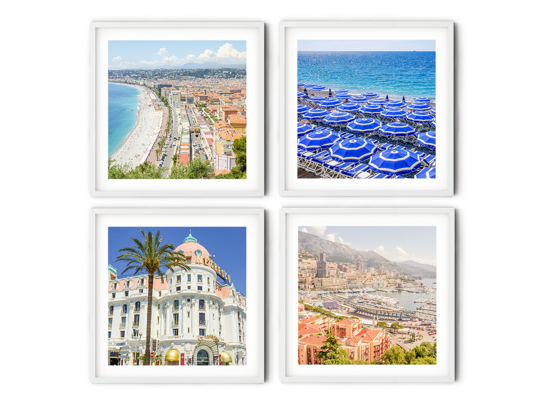 Cote d'Azur Gallery Wall | Fine Art Photography Print Set – Natasha ...